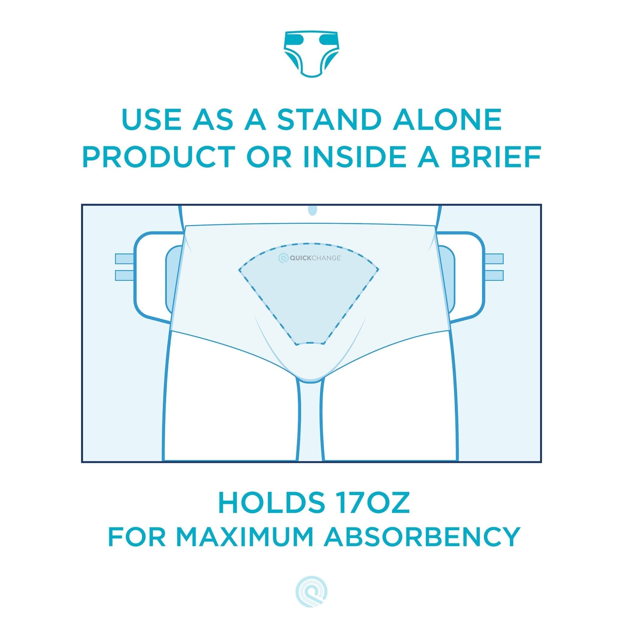 QUICKCHANGE Men’s Incontinence Wrap – QuickChange Men's Incontinence Wrap